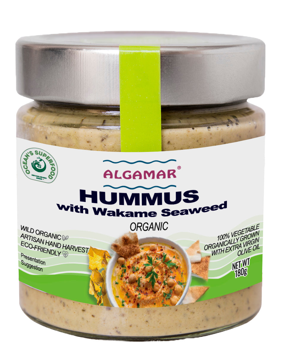 Hummus with Wakame Seaweed, Organic – Algamar US