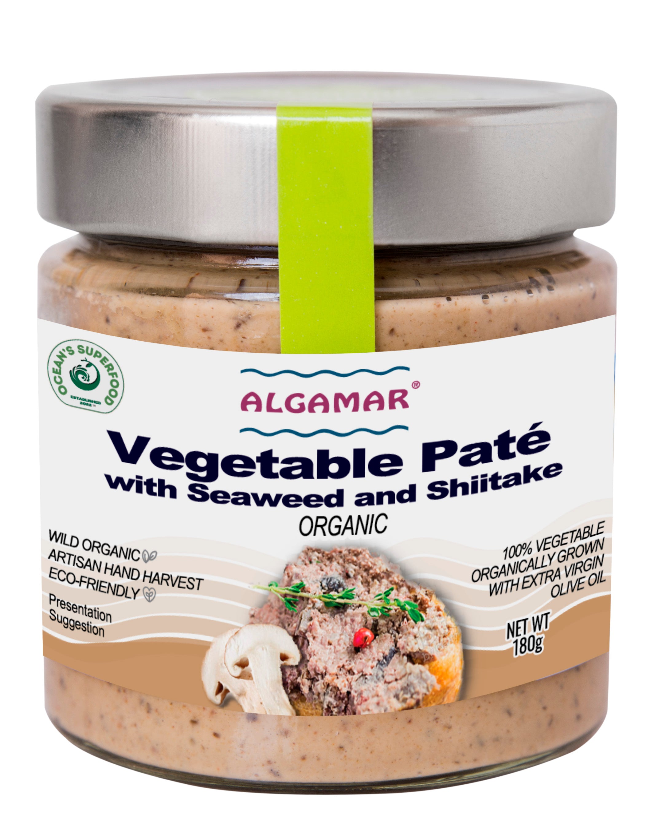 Vegetable Pate with Seaweed and Shiitake, Organic – Algamar US